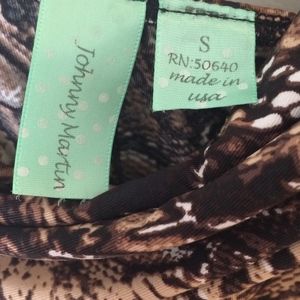 Johnny Martin | Dresses | Johnny Martin One Shoulder Snakeskin Mini S ...